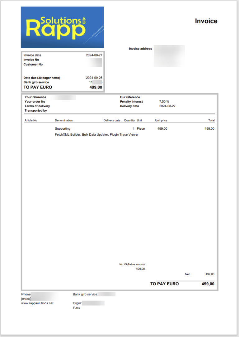 Supporting – Invoice example – JonasR.app