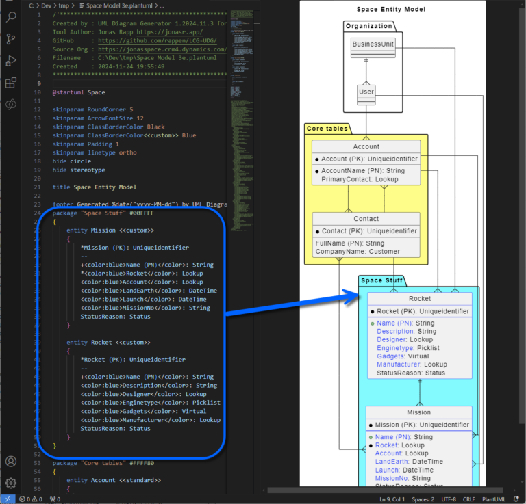 Three Big improvements in UML Diagram Generator for Microsoft Dataverse ...